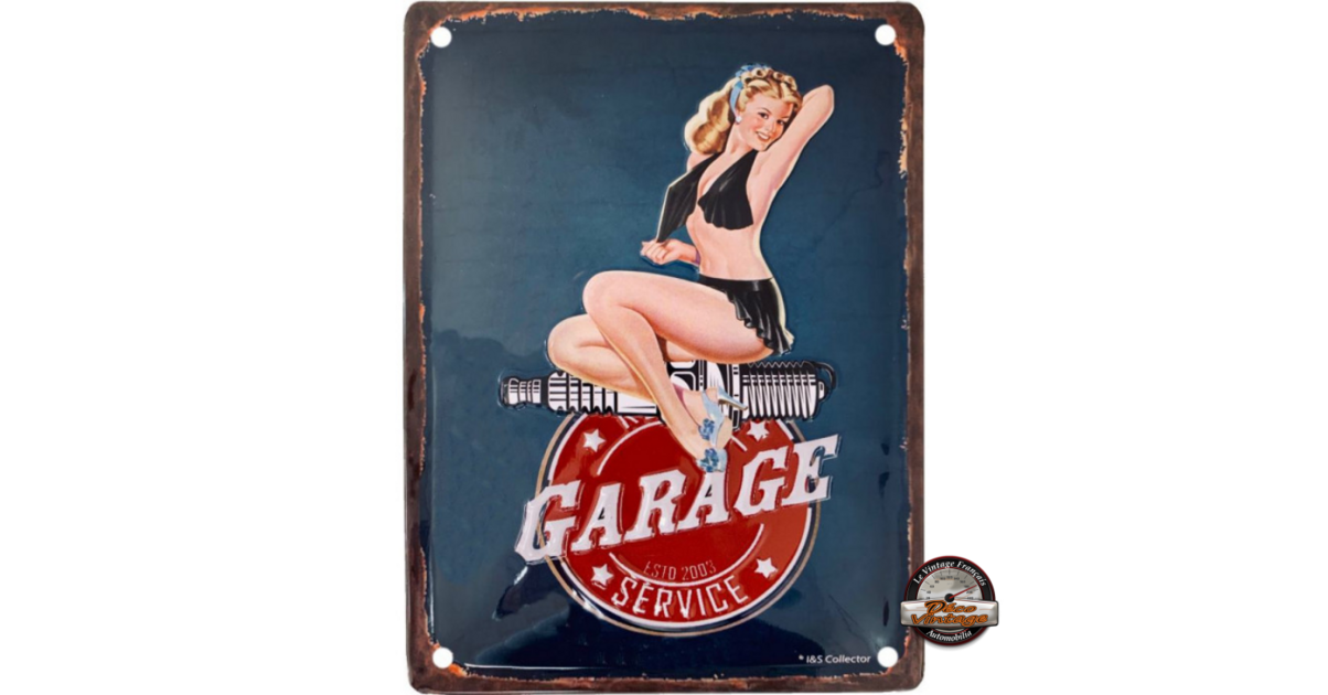 Plaque Pin Up Garage Déco Murale Plaques 15x20 Cm Decovintage